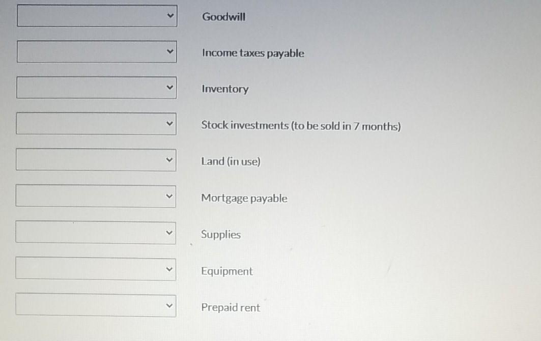 Solved Classify each of the following financial statement | Chegg.com