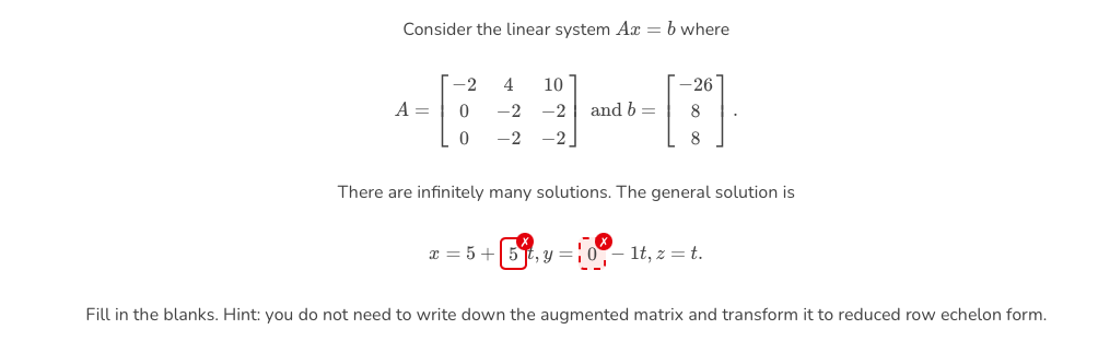 Solved Consider The Linear System Ax B