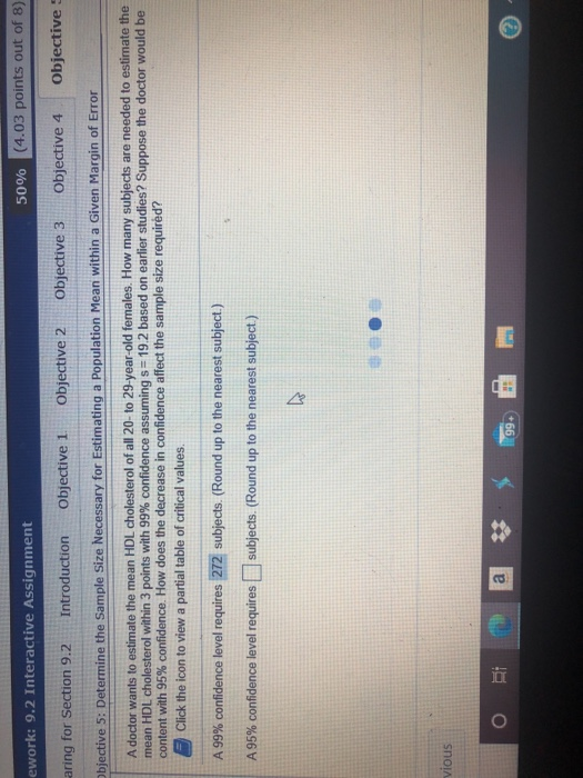 Solved 50% (4.03 points out of 8) ework: 9.2 Interactive | Chegg.com