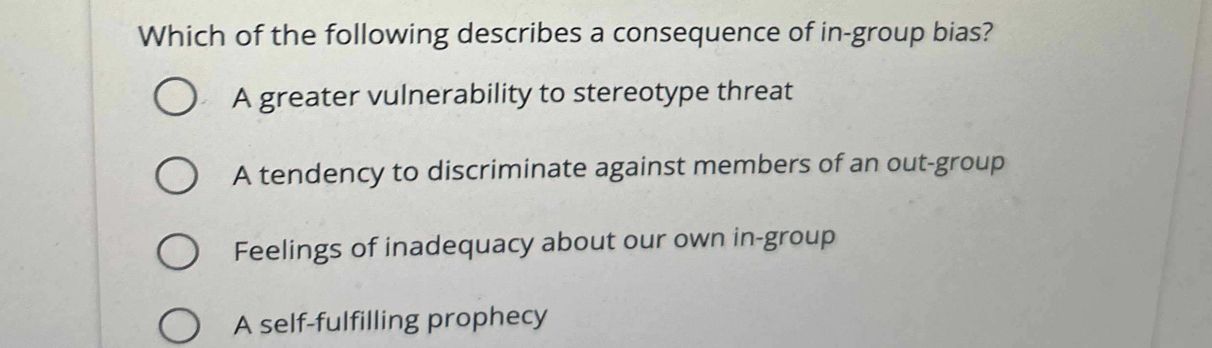 Solved Which of the following describes a consequence of | Chegg.com