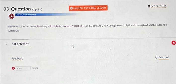 Solved See page 846 GLAUNCH TUTORIAL LESSON 03 Question (1 | Chegg.com