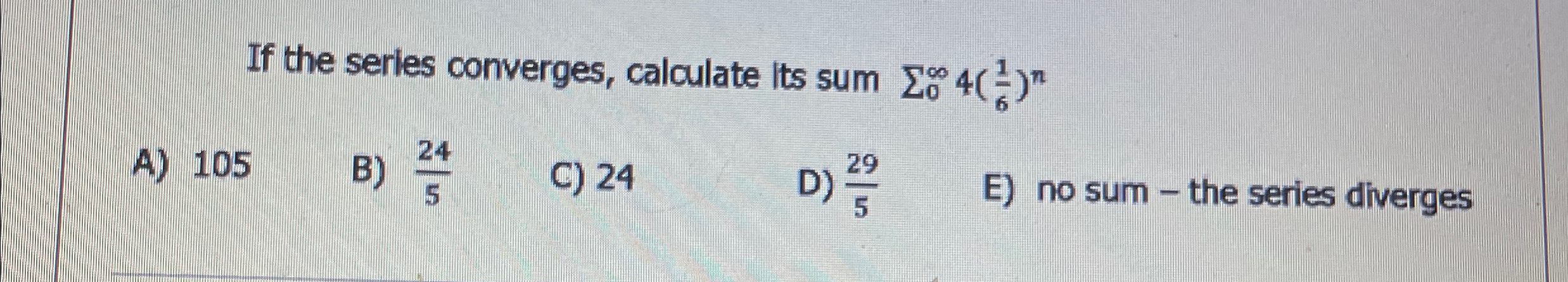 Solved If the sIf the series converges, calculate Its sum | Chegg.com