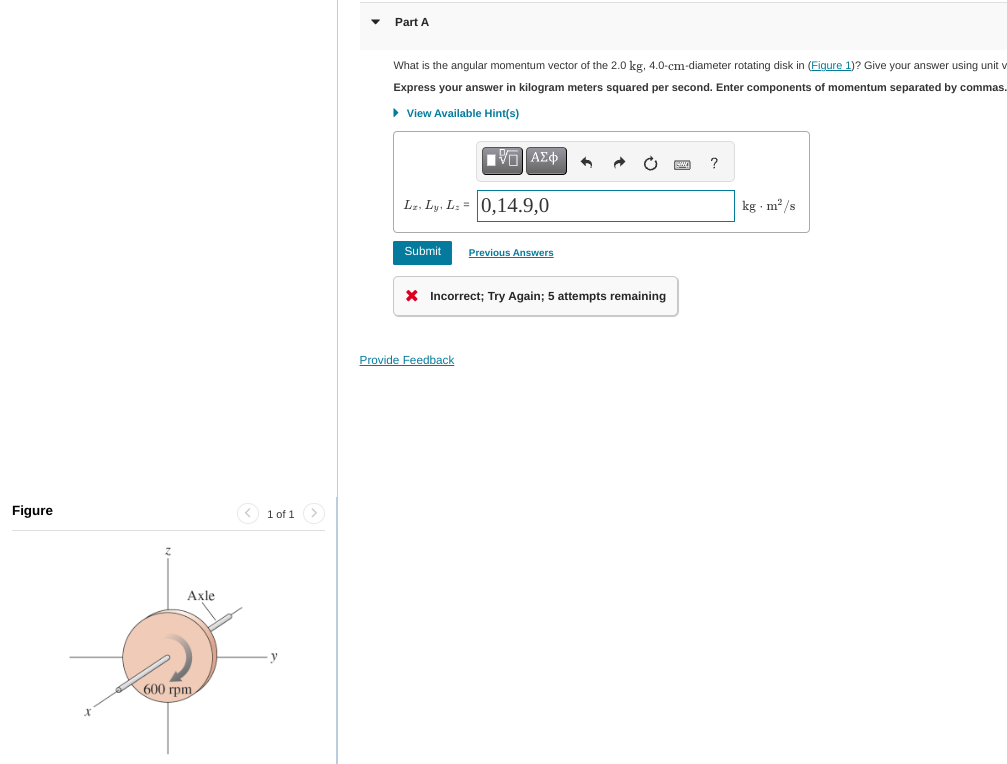 Solved Part AWhat is ﻿the angular momentum vector of ﻿the | Chegg.com