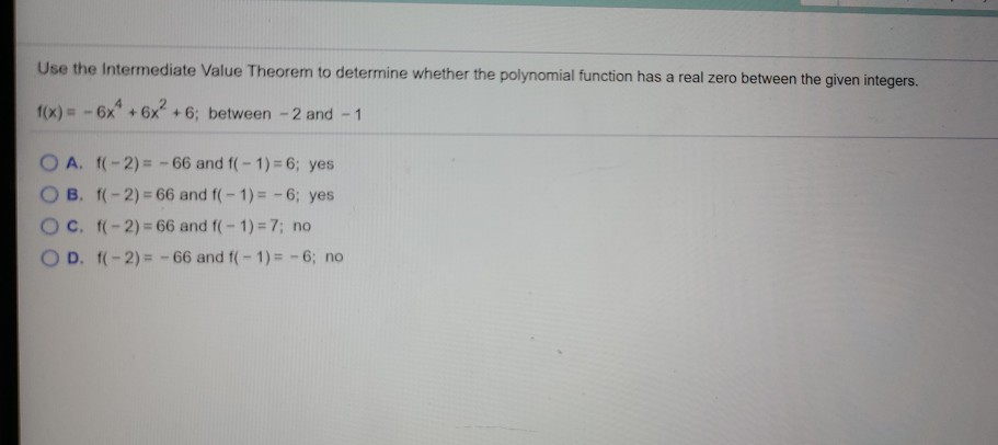 Solved Use the Intermediate Value Theorem to determine | Chegg.com