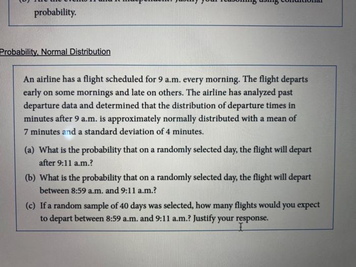 Solved probability. Probability, Normal Distribution An | Chegg.com