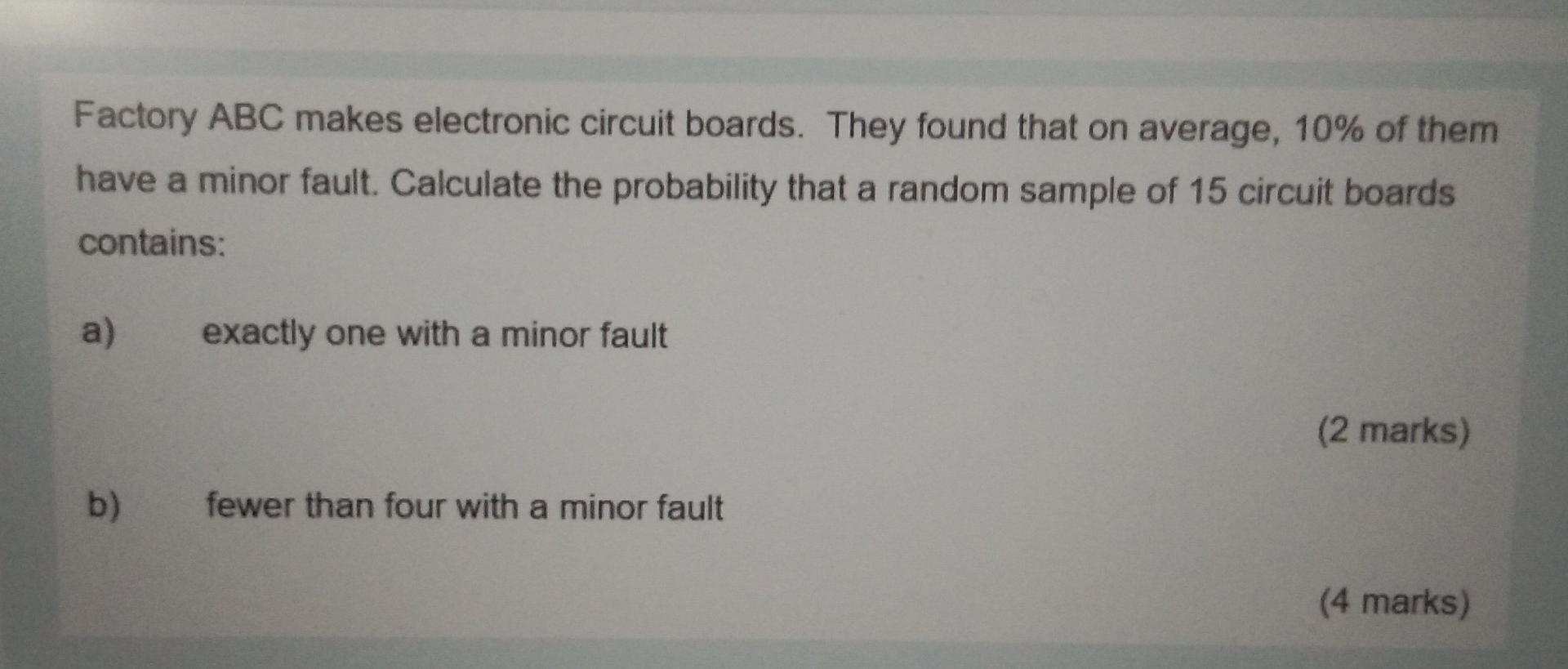 Solved Factory ABC makes electronic circuit boards. They | Chegg.com