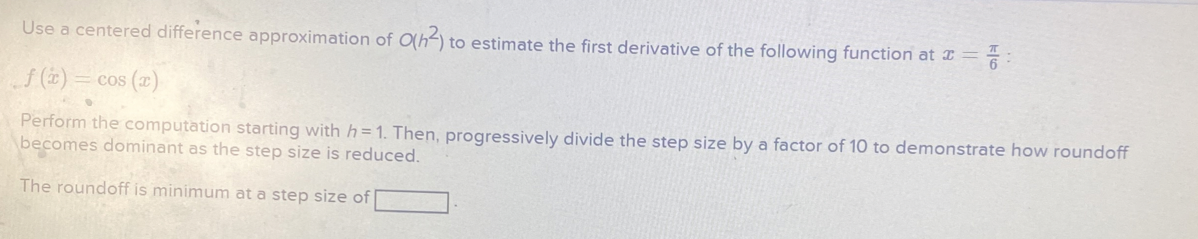 Solved Use a centered difference approximation of O(h2) ﻿to | Chegg.com