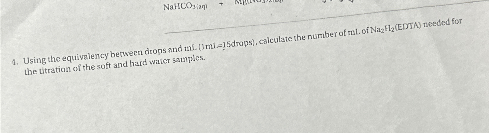 Solved Using the equivalency between drops and mL ( 1mL=15 | Chegg.com