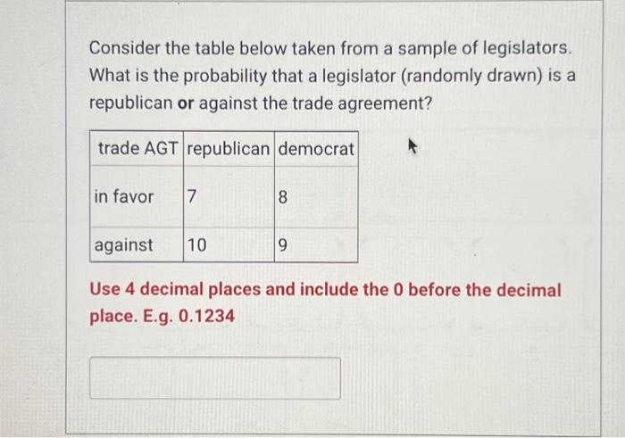 Solved Consider the table below taken from a sample of | Chegg.com
