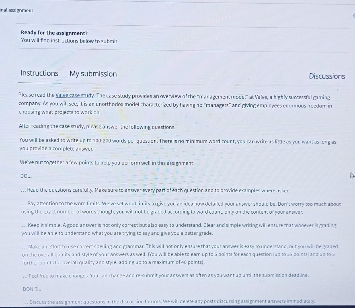 Solved inal assignment Ready for the assignment? You will | Chegg.com
