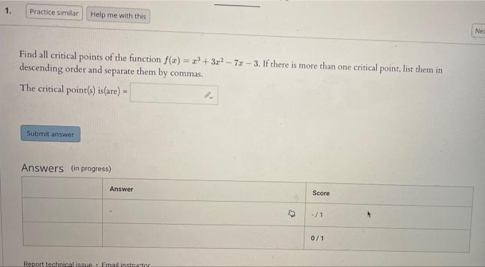 Solved Find all critical points of the function | Chegg.com
