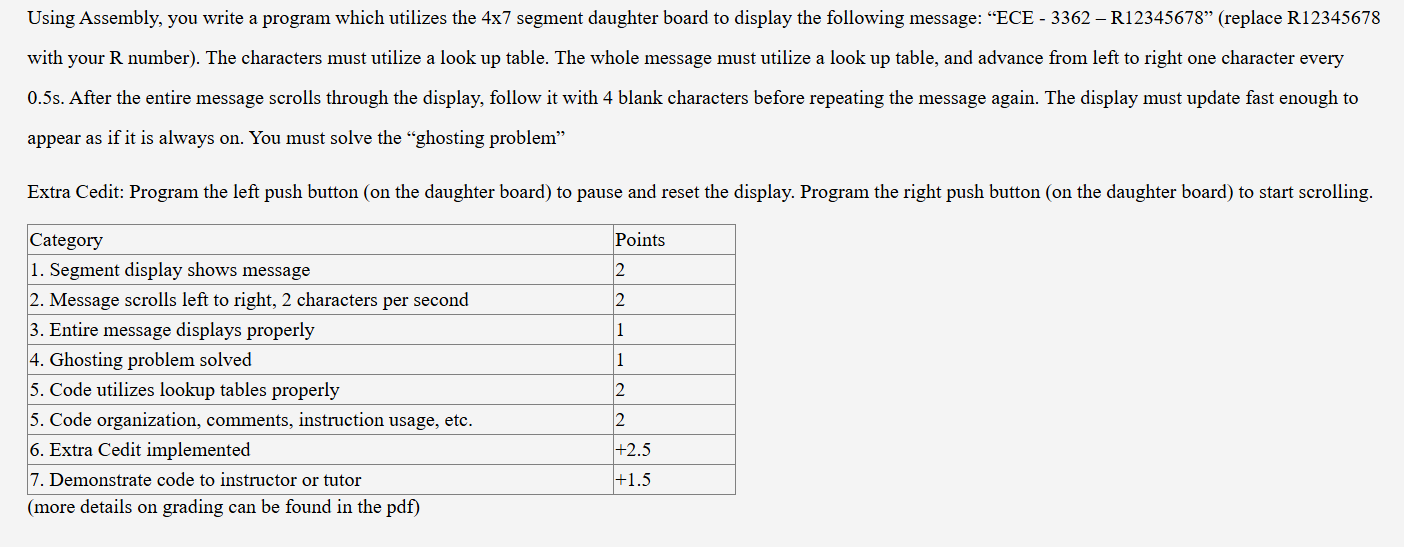 Solved Using Assembly, you write a program which utilizes | Chegg.com