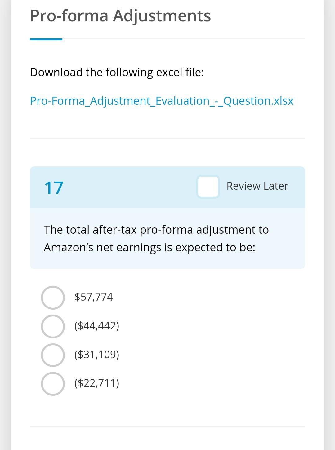 Solved Download the following excel file: | Chegg.com
