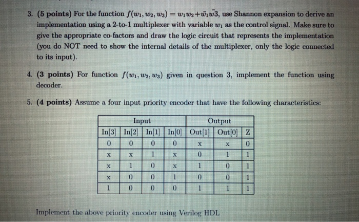 Solved 3. (5 points) For the function f(w1, W2, W3) = Wi | Chegg.com