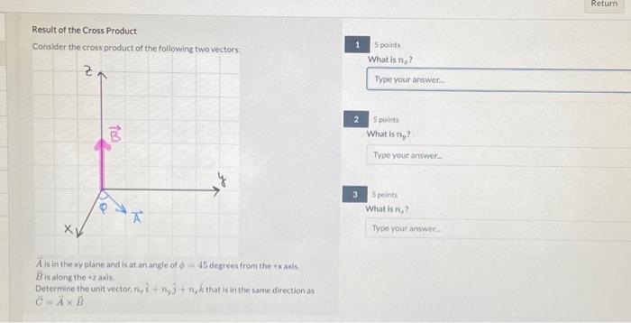 Solved Result of the Cross Product Consider the cross | Chegg.com