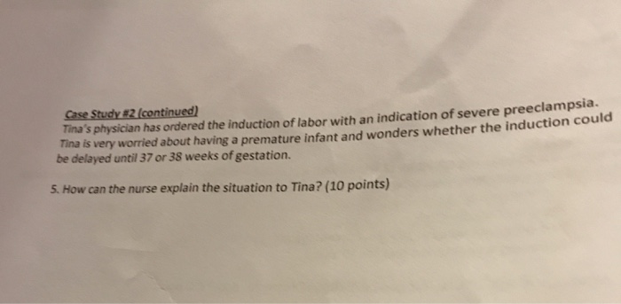 Solved 5. How Case Study #12 Tina is a 42-year-old G1 P1 at | Chegg.com