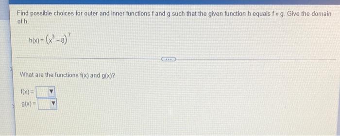 Solved Find possible choices for outer and inner functions f | Chegg.com