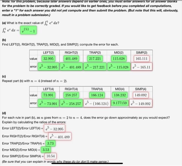 Solved Note: for this problem, because later answers depend | Chegg.com