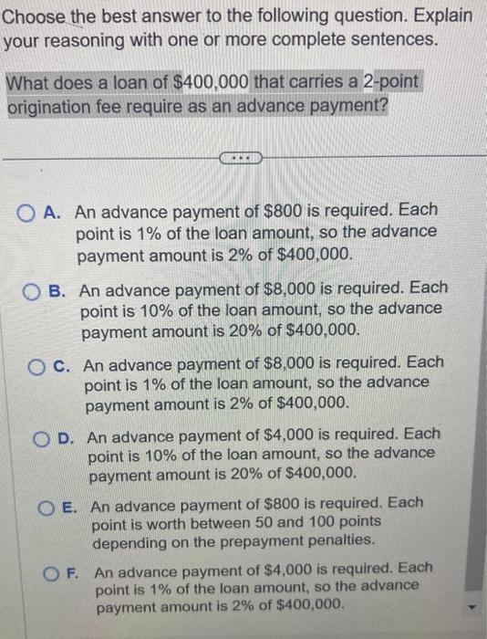 Solved Choose the best answer to the following question. | Chegg.com