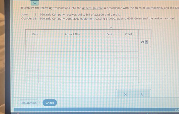 Solved Journalize the following transactions into the | Chegg.com
