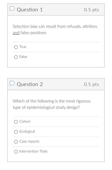 Solved Selection bias can result from refusals, attrition, | Chegg.com