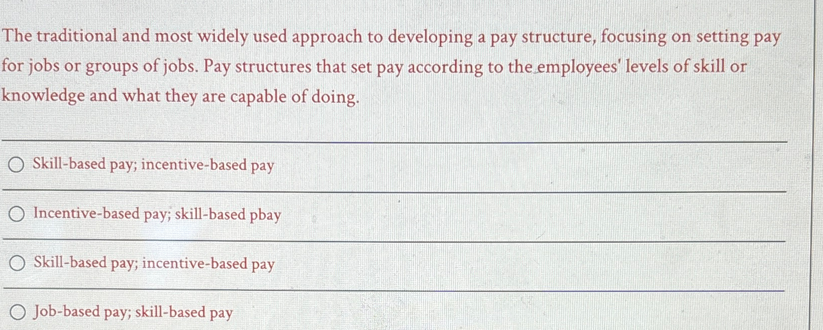 Solved The traditional and most widely used approach to | Chegg.com