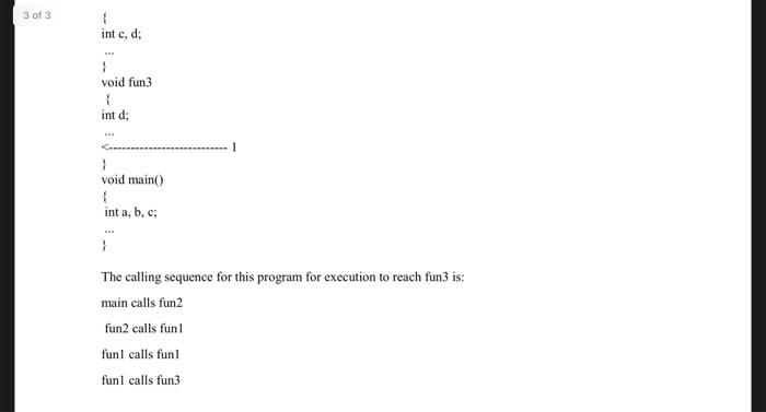 Solved Q4. Assume the following skeletal program is | Chegg.com
