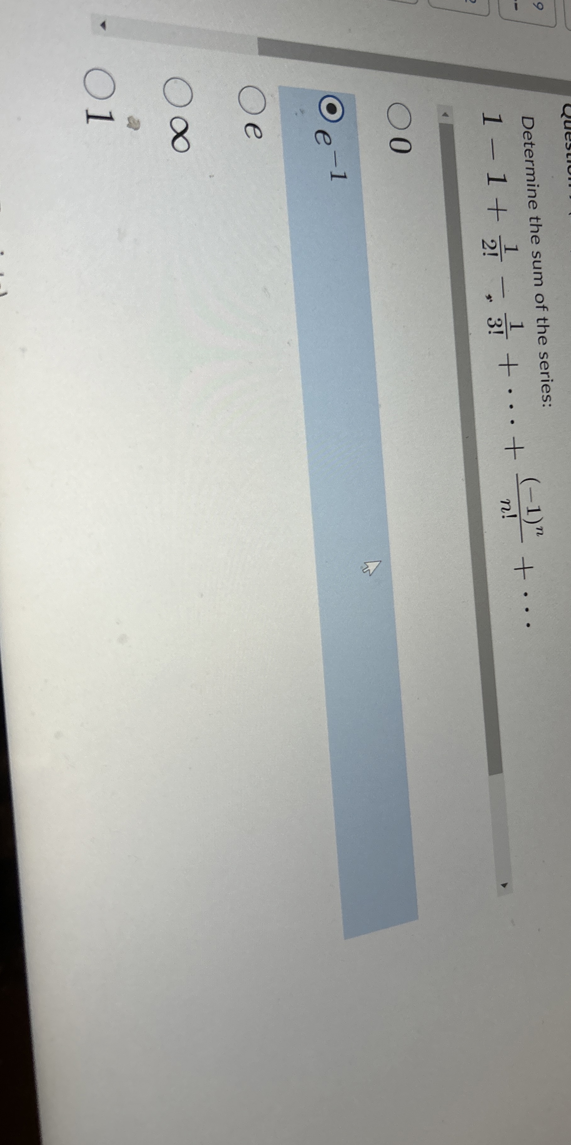 Solved Determine the sum of the series: ﻿Determine the sum | Chegg.com