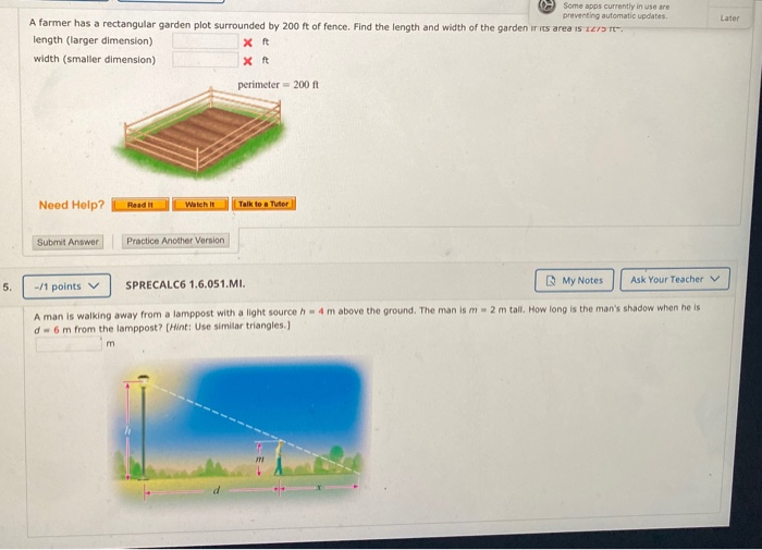 Solved 0 Some apps currently in use are preventing automatic | Chegg.com
