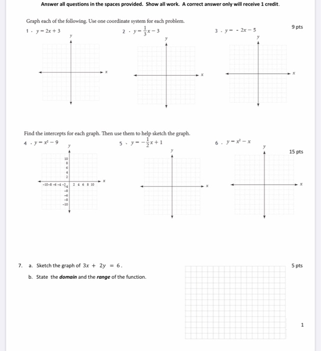 Solved 8. a. Sketch the graph of 3x + 2y = -12. b. State the | Chegg.com