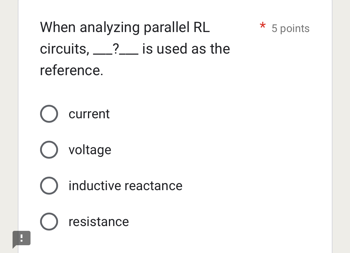 Solved When analyzing parallel RLcircuits, is used as | Chegg.com