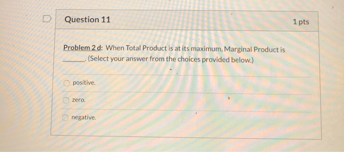 Solved Problem 2: Total/Average/Marginal Product Answer | Chegg.com