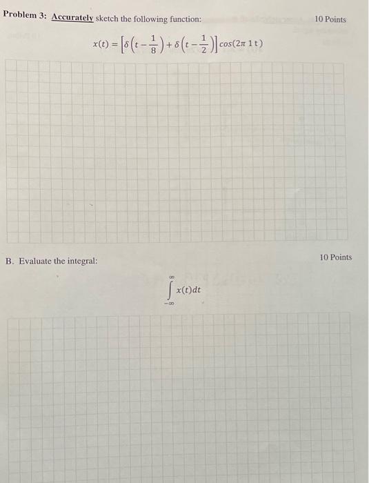 Solved Problem 3: Accurately sketch the following function: | Chegg.com