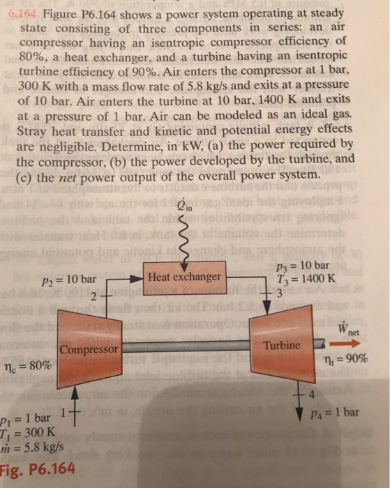 Solved 1 Figure P6.164 shows a power system operating at | Chegg.com