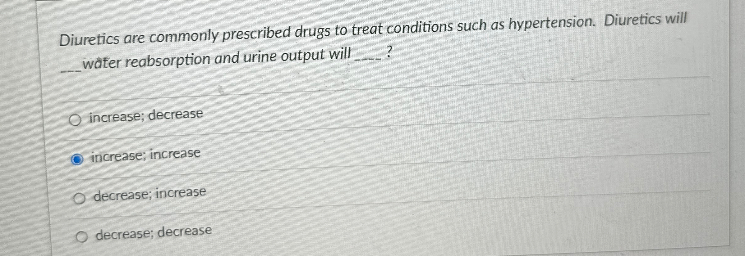 Solved Diuretics are commonly prescribed drugs to treat | Chegg.com