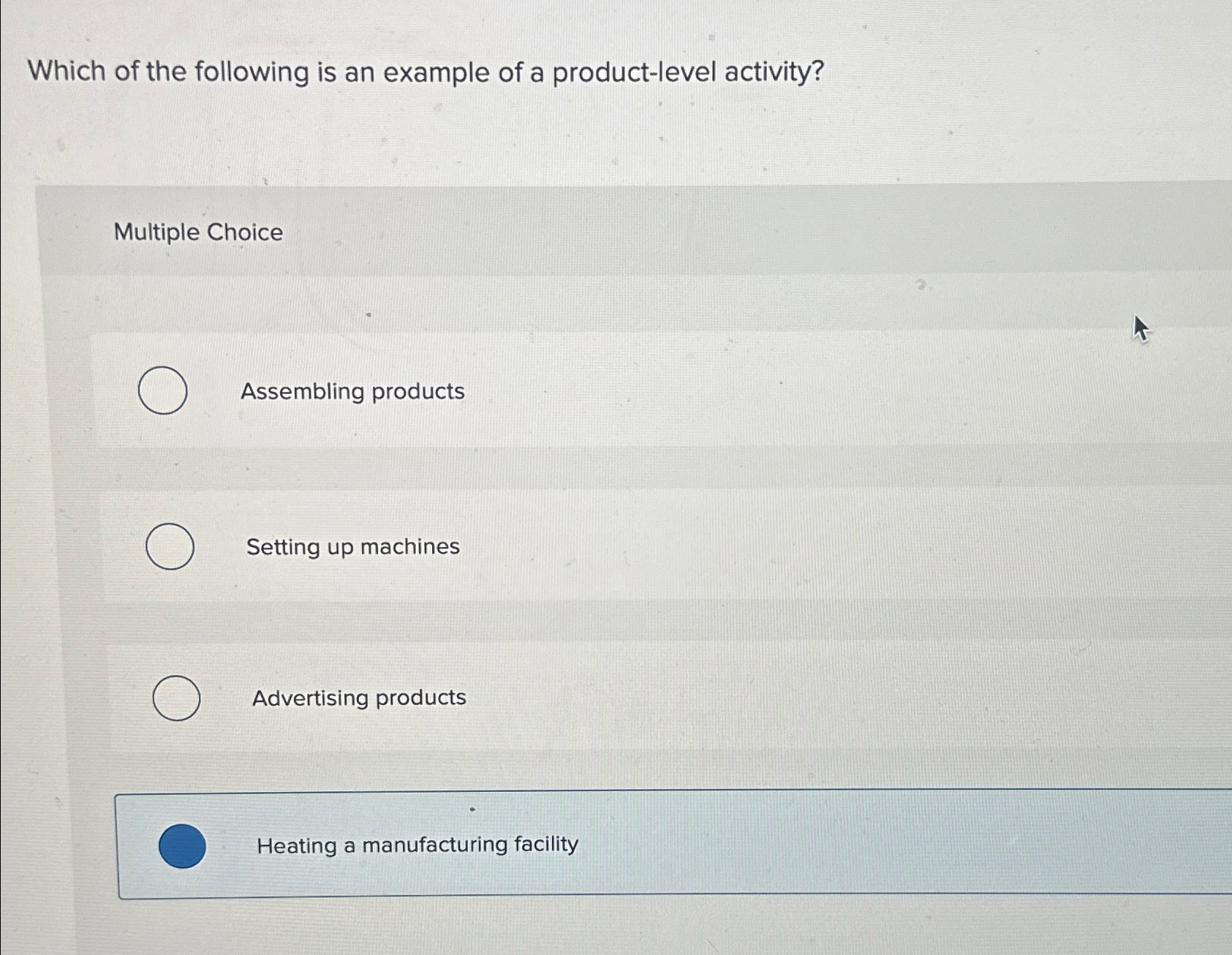 Solved Which of the following is an example of a | Chegg.com