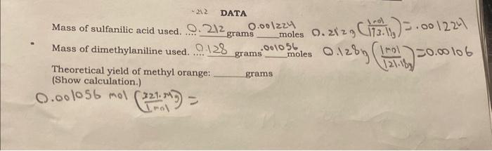 Solved Preparation of methyl orangeCan you please find out | Chegg.com