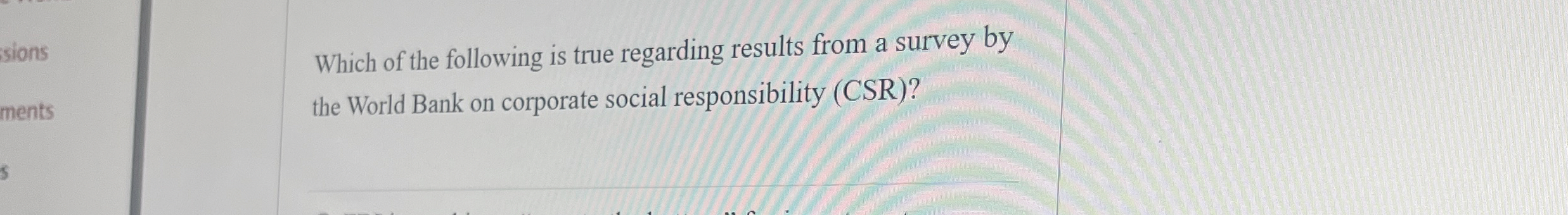 Solved Which of the following is true regarding results from | Chegg.com
