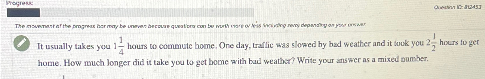Solved Progress:Question ID: 812453The movement of the | Chegg.com