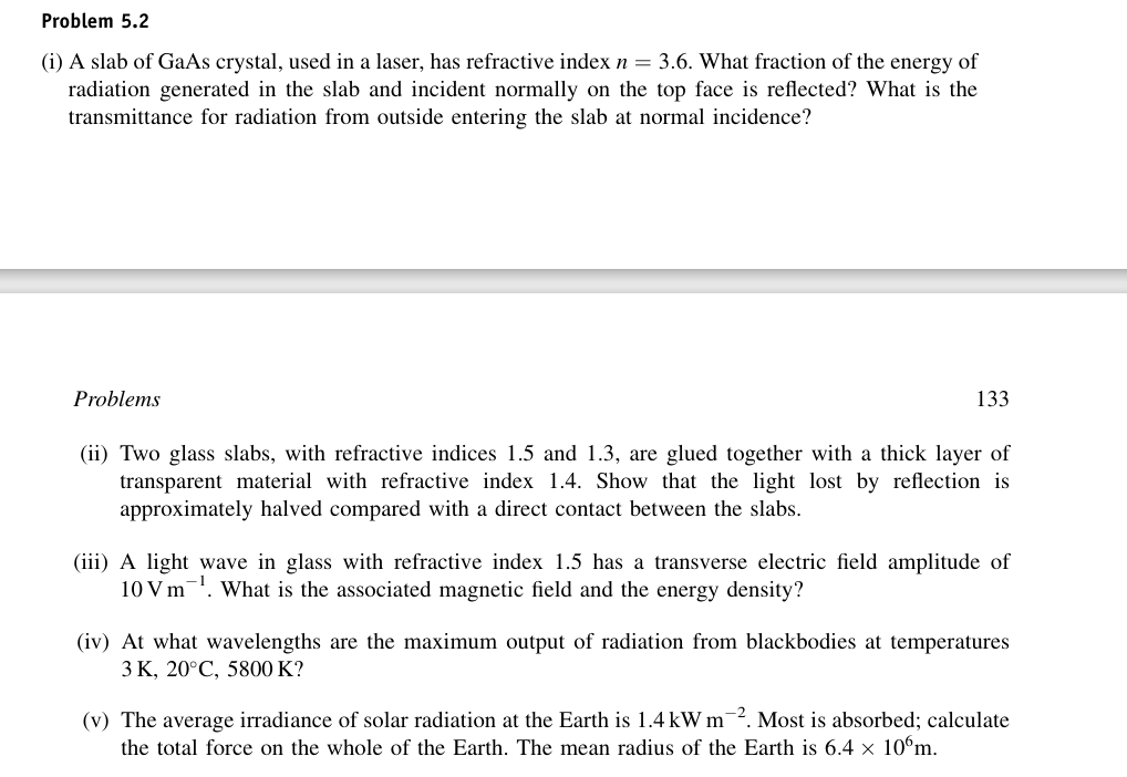 Solved Electromagnetic Waves , ﻿Optics and photonics | Chegg.com