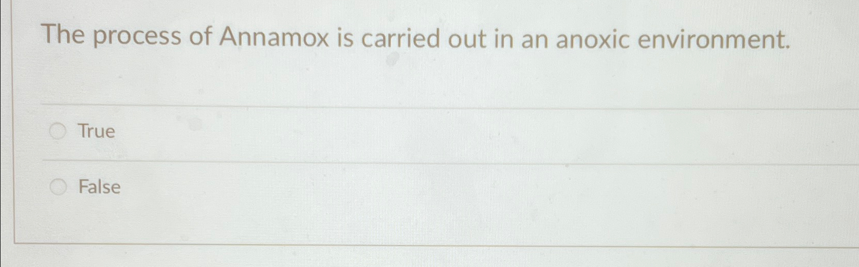 Solved The process of Annamox is carried out in an anoxic | Chegg.com