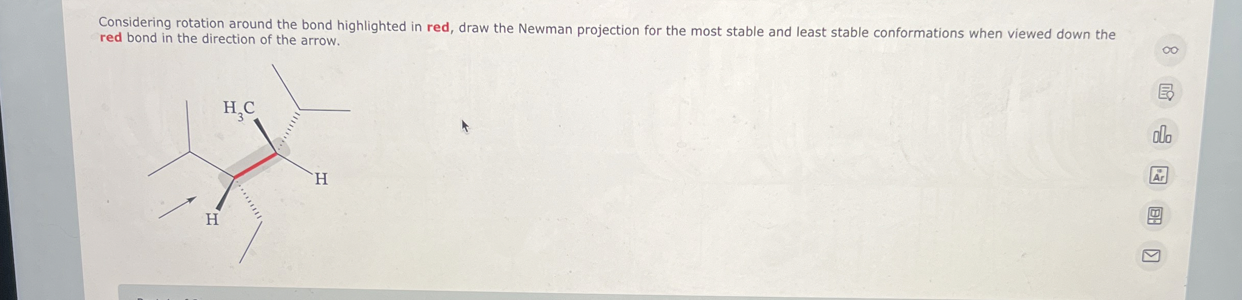 Solved Considering rotation around the bond highlighted in | Chegg.com