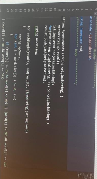 Solved for_each(begin(result), end(result), | Chegg.com