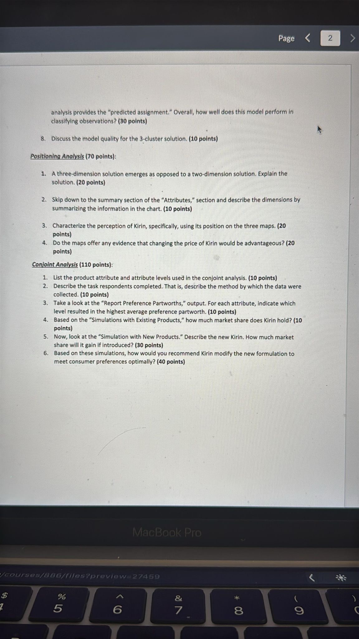 Solved Page1BA 241/360/460 ﻿MIDTERM EXAM ( 300 ﻿points)FALL | Chegg.com