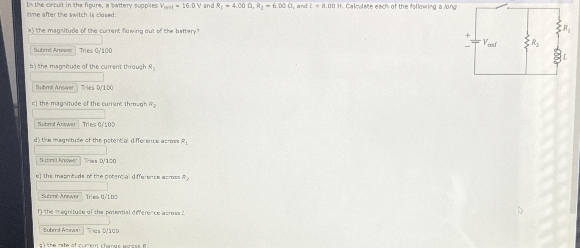 Solved In the circuit in the figure, a battery supplies | Chegg.com