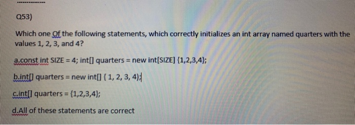 Solved Q57) Specify the appropriate primitive numeric data | Chegg.com