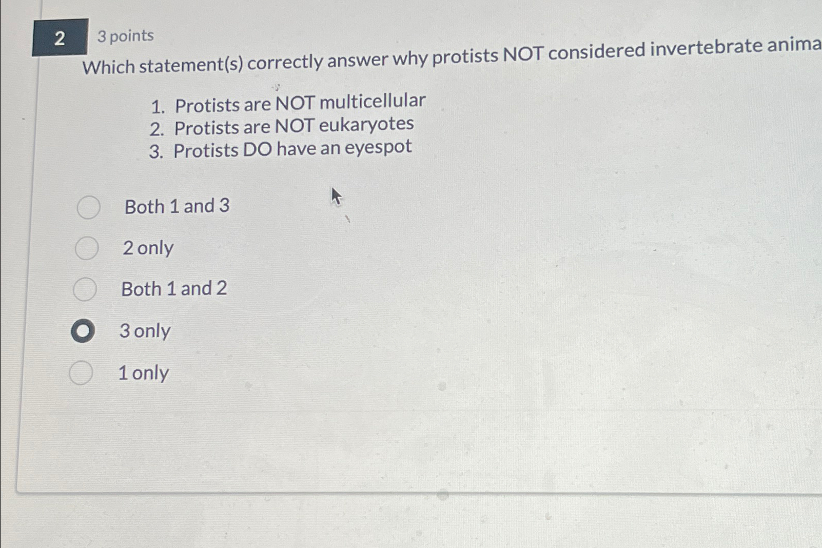 Solved 23 pointsWhich statement(s) correctly answer why | Chegg.com Solved 23 pointsWhich statement(s) correctly answer why | Chegg.com