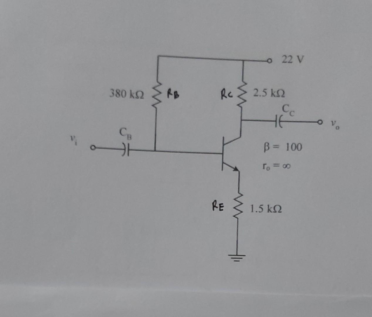 Solved a. Sketch ac equivalent circuit using re model b. | Chegg.com