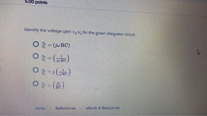Solved Consider the integrator circuit shown below. | Chegg.com