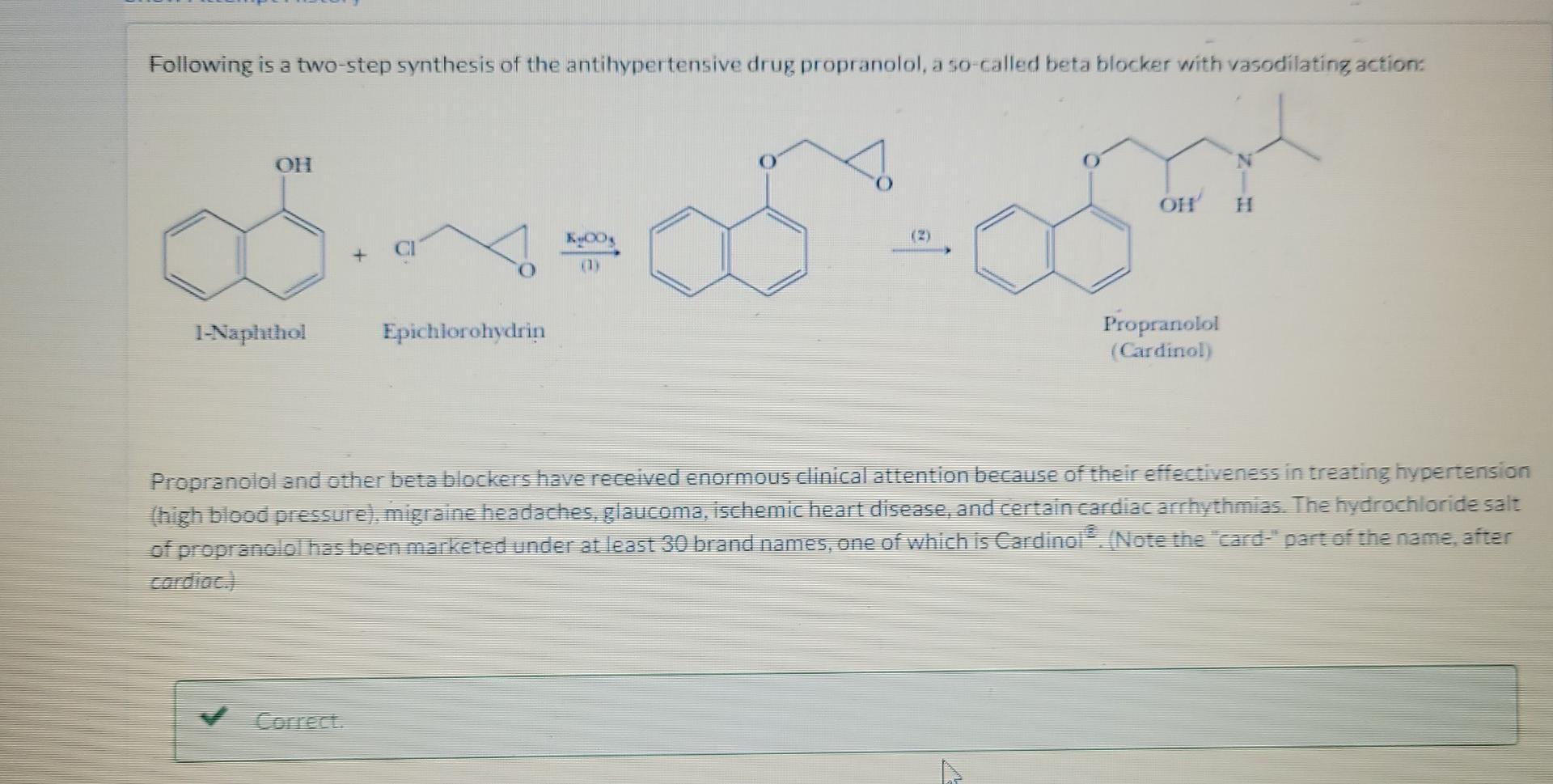 Solved Following is a two-step synthesis of the | Chegg.com